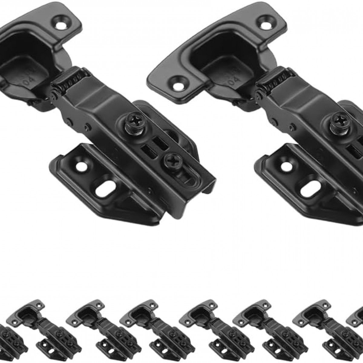 JQK Cabinet Hinges Black, 100 Degree Soft Closing Full Overlay Door ...